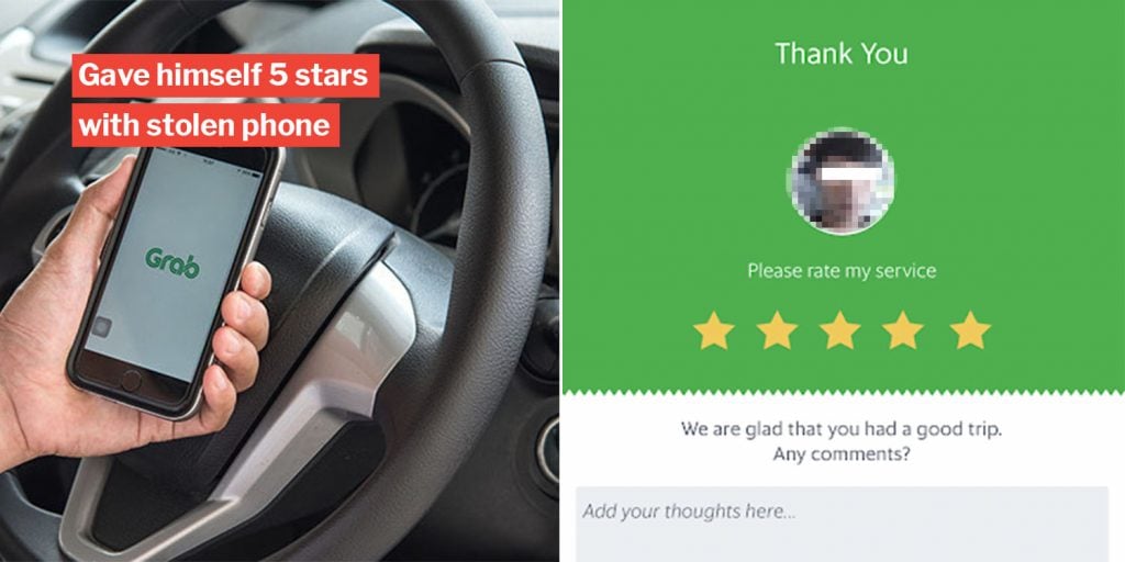 Grab Driver Finds Passenger’s Phone & Rates Himself 5 Stars, Then ...
