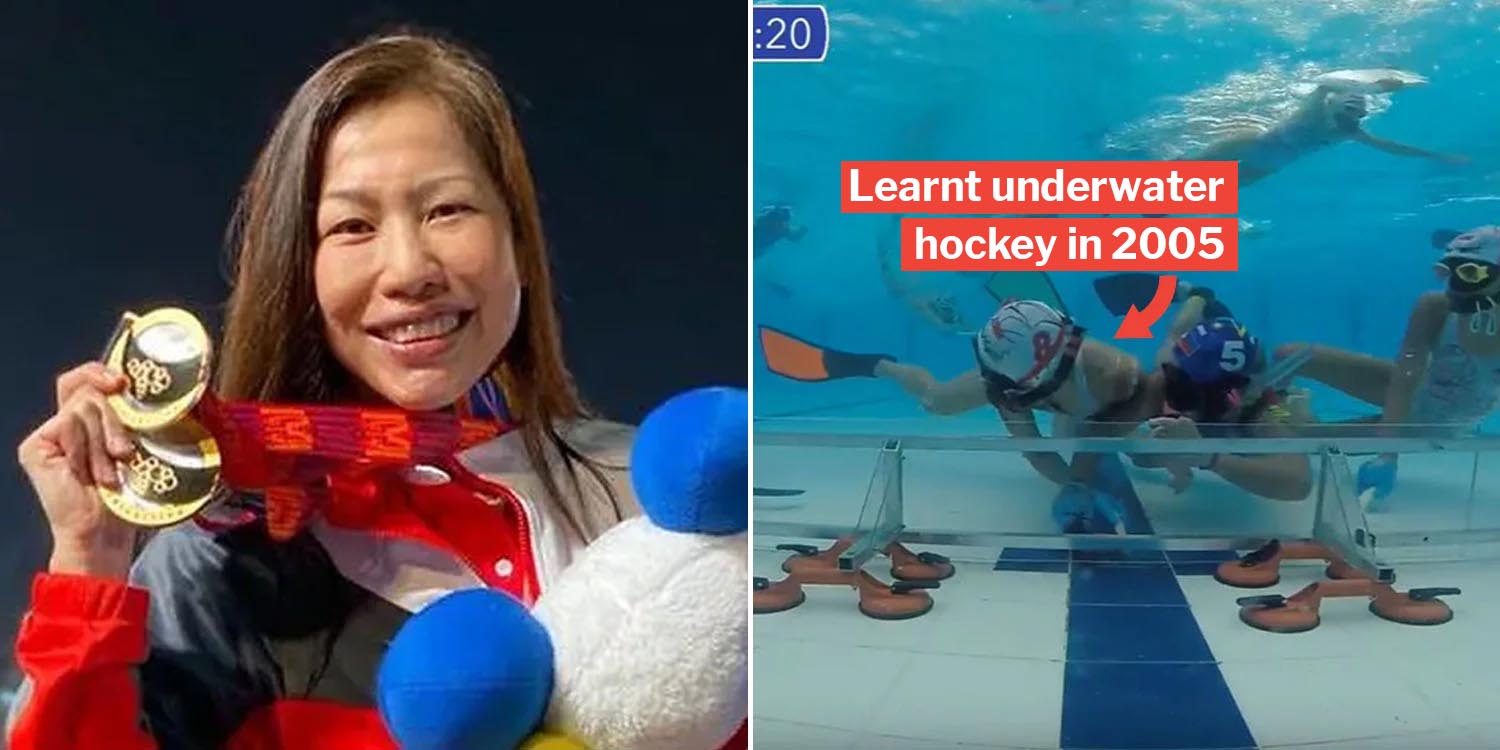 S’porean Ex-Swimmer Wins 2 Gold Medals In Underwater Hockey, 38 Years ...