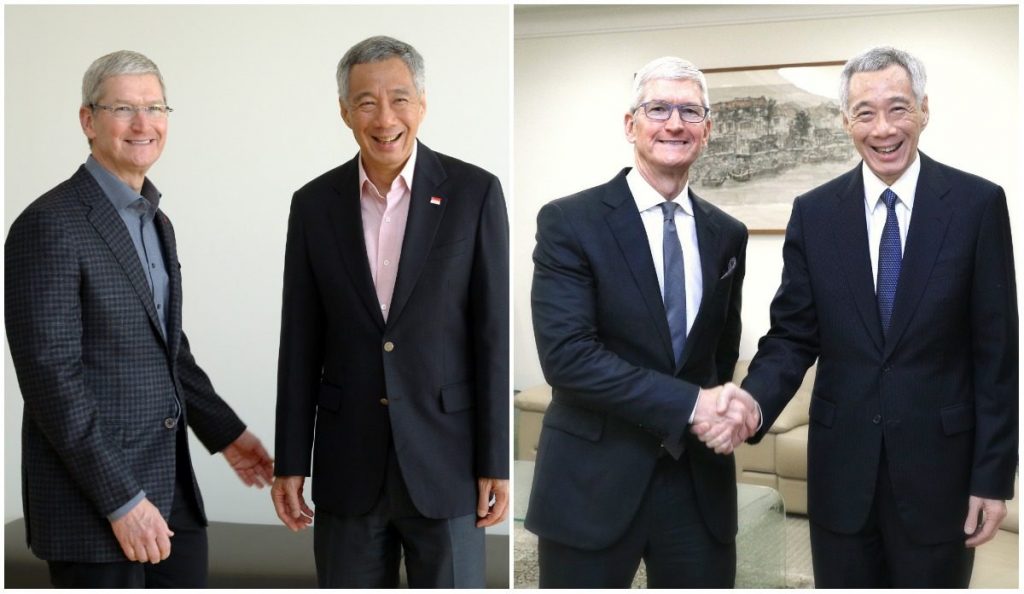 PM Lee Shares 3-Year Throwback Photo With Apple CEO Tim Cook & They ...