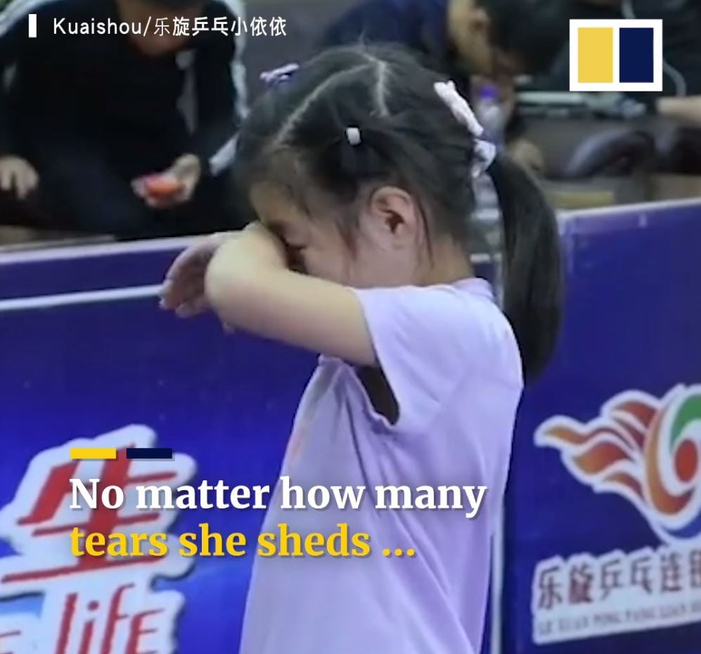 6-Year-Old Often Cries When Training, But Emerges A Table Tennis Champ ...