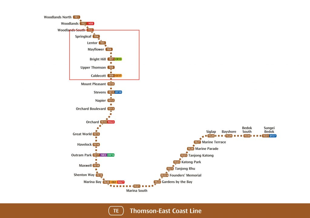 6 New Thomson-East Coast Line Stations To Open By End 2020, Shortening ...