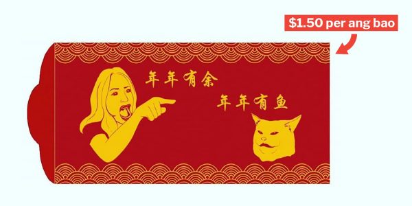S'pore Store Now Has 'Woman Yelling At Cat' Meme Angbao For Those Who ...