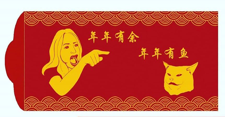 S'pore Store Now Has 'Woman Yelling At Cat' Meme Angbao For Those Who ...