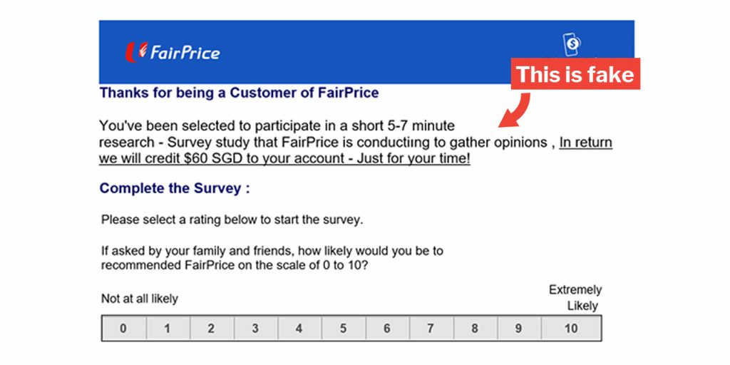 NTUC Survey With $60 Reward Is Fake, FairPrice Urges S'poreans To Be ...