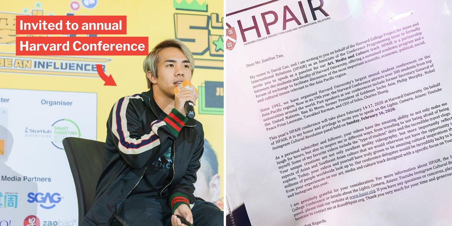 S'porean YouTuber Jianhao Tan Gets Invited To Harvard Conference ...