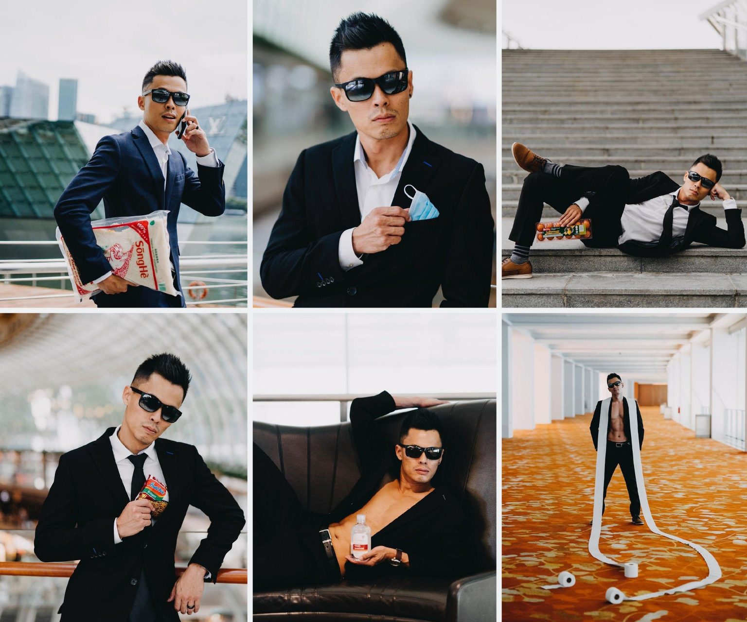 SGAG's Xiao Ming Models In Hilarious Covid-19 Inspired High Fashion Shoot