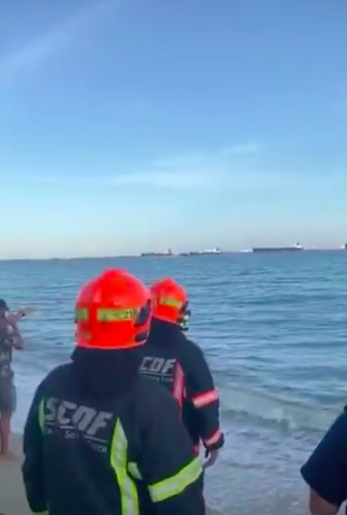 Grandfather & Grandson Stranded At Sea During East Coast Park High Tide ...