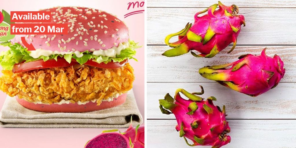 Pink KFC Burger Infused With Dragon Fruit Is A Surprise Delight Vietnam ...