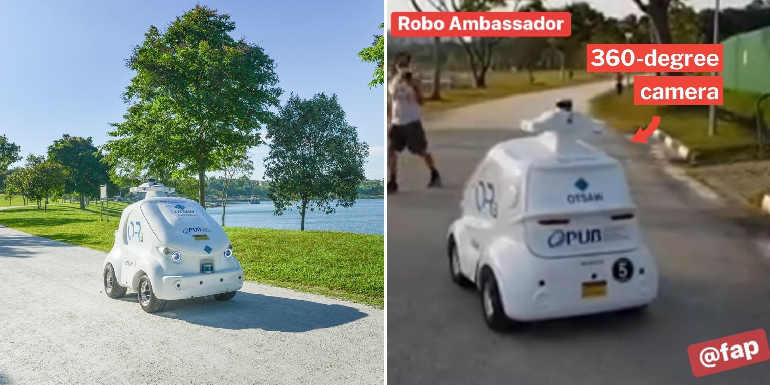 PUB's Talking Robot At Bedok Reservoir Is Now A Safe-Distancing ...