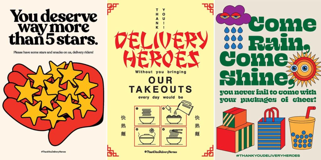 Thank Our Delivery Heroes By Placing These Posters On Your Doors, They ...