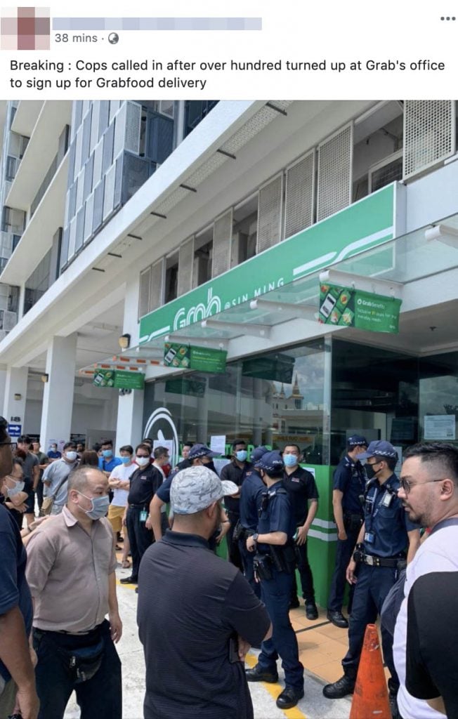 Grab Office Sees Many Signing Up To Deliver Food Amid 'Circuit Breaker ...