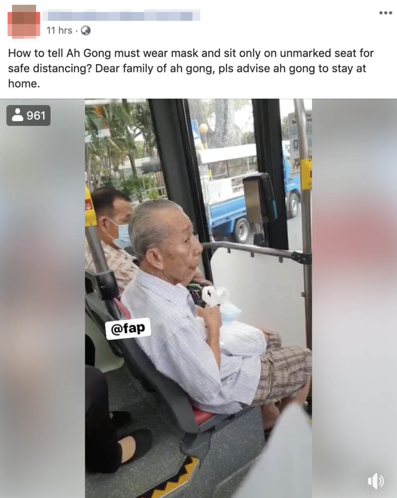 SMRT Bus Driver Calmly Tells Elderly Uncle To Sit Alone, Netizens ...