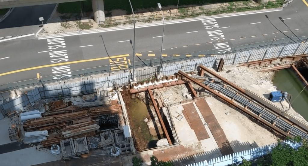 Netizen Spots Fish At MRT Worksite In Tanah Merah, Wonders How It Got There