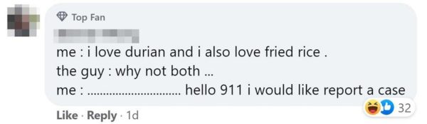 MSW Durian Fried Rice With Sambal Served At Penang Hawker, We're All ...