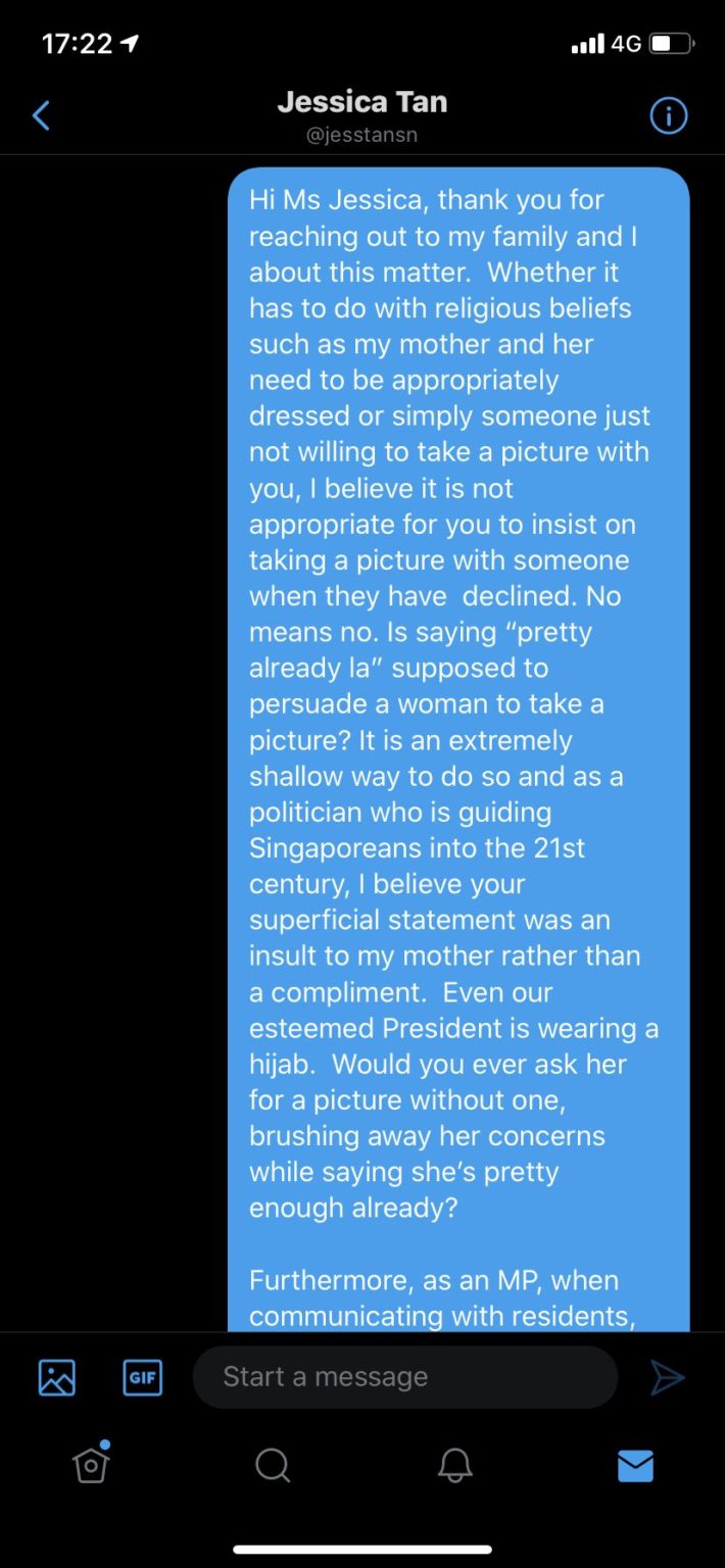 PAP's Jessica Tan Apologises After Asking East Coast Resident To Take ...