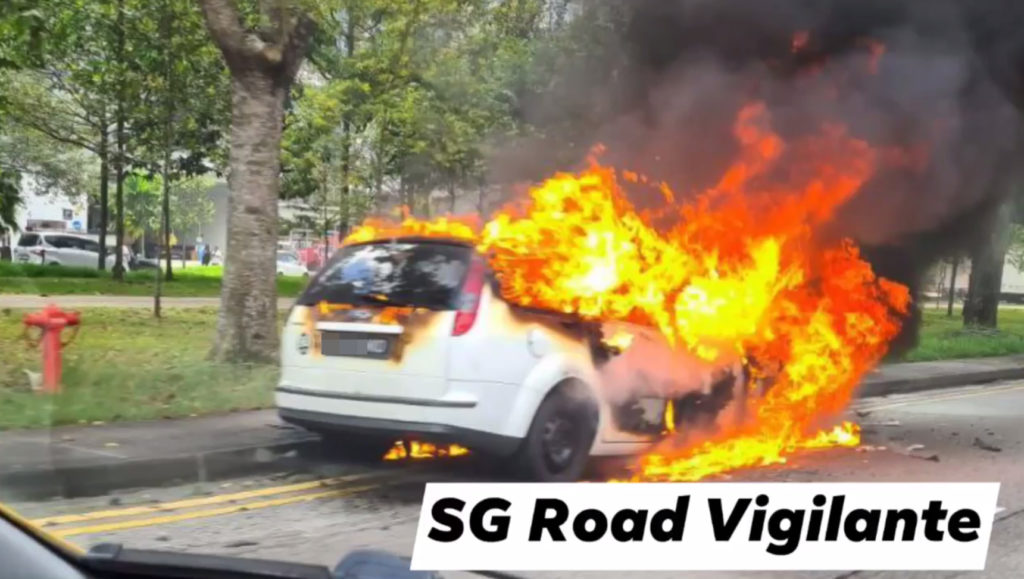 MINDEF Vehicle Bursts Into Flames At Woodlands, 1 Person Brought To ...