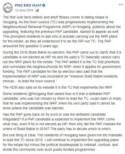 Hougang Candidate Adds Town Upgrades To Election Flyer, Workers' Party ...