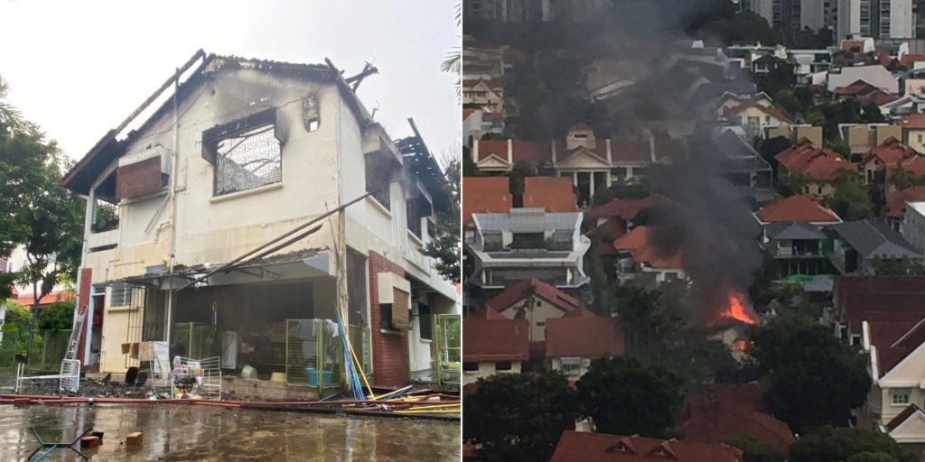 Mountbatten Fire Consumes Terrace House, 30 People Evacuated But None ...