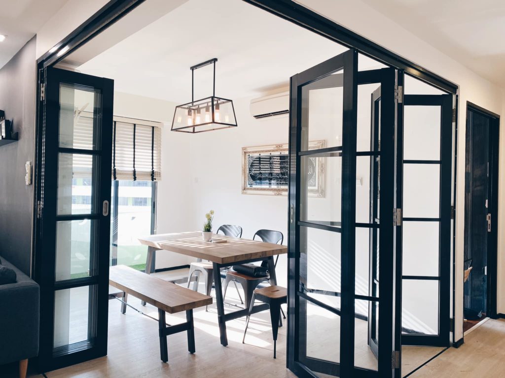 This Punggol HDB Flat Has A Rooftop Garden Deck & Sleek Modular Dining Nook