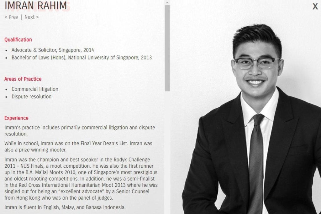 Imran Rahim No Longer Listed On Firm's Website As Employee, Was On Leave Of Absence