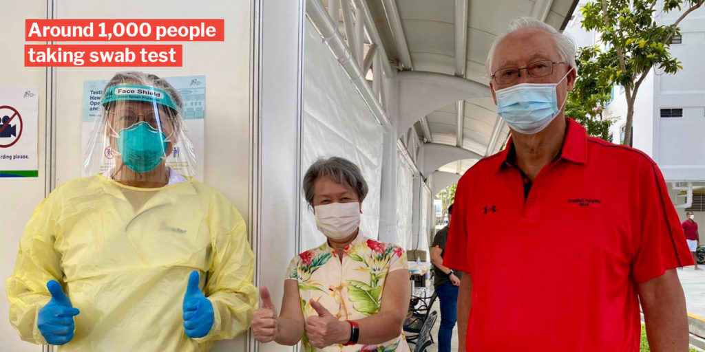 Dr Tan See Leng Oversees Swab Testing In Marine Parade, All In A Day's ...