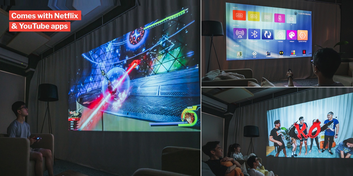 This Projector Turns Your HDB Flat's Wall Into A Huge Cinema Screen ...