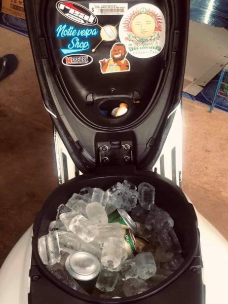 Motorcycle Riders Pack Ice Cubes In Seats, Use Them As Mini Cooler Boxes