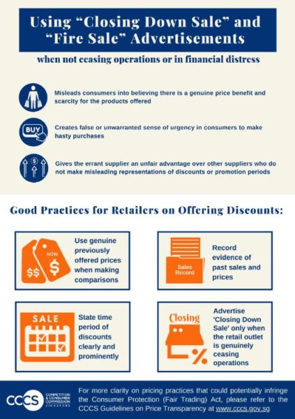 'Fire Sale' & 'Closing Down Sale' Ads Taken Down, Competition Watchdog ...