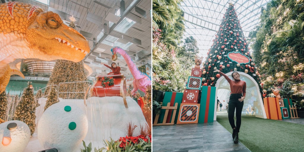 Changi Airport’s Festive Village Has Huge Dinosaurs, 16m Christmas Tree ...