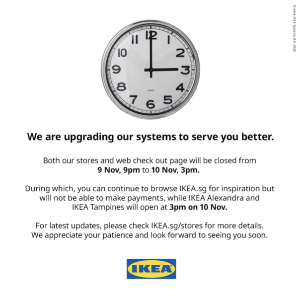 IKEA S’pore To Close Physical & Online Stores Overnight, Check Out Your ...