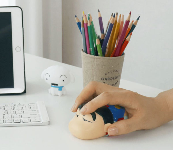 This Crayon Shin-Chan Wireless Mouse Has His Iconic Thick Eyebrows As ...