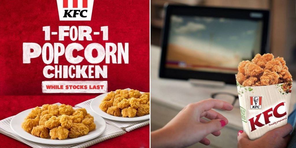 KFC Has 1-For-1 Popcorn Chicken Till 17 Nov So There's More Finger Food ...