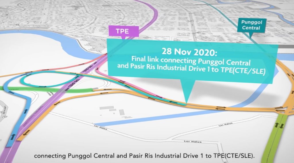 New KPE & TPE Link Opens On 28 Nov, Will Ease Traffic From Punggol To ...