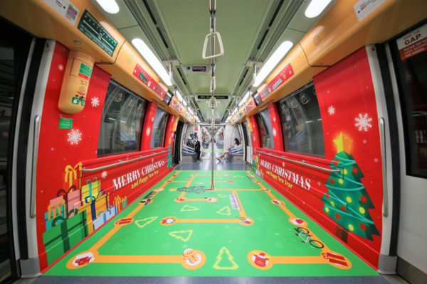 S’pore Trains & Buses Feature Christmas Decor With Gingerbread Mazes To ...