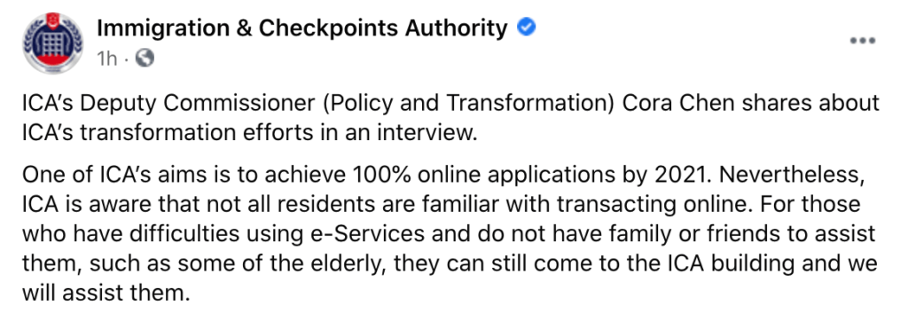 ICA To Move Online & Reduce Physical Documents By End 2021, Will Retain ...