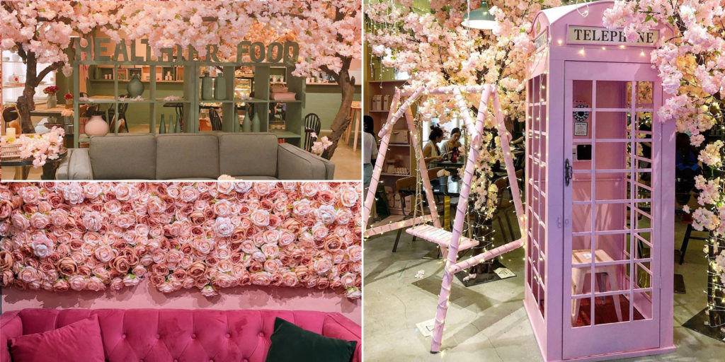 Orchard Road Café Has Sakura Trees & Pink Swings That Will Remind You ...