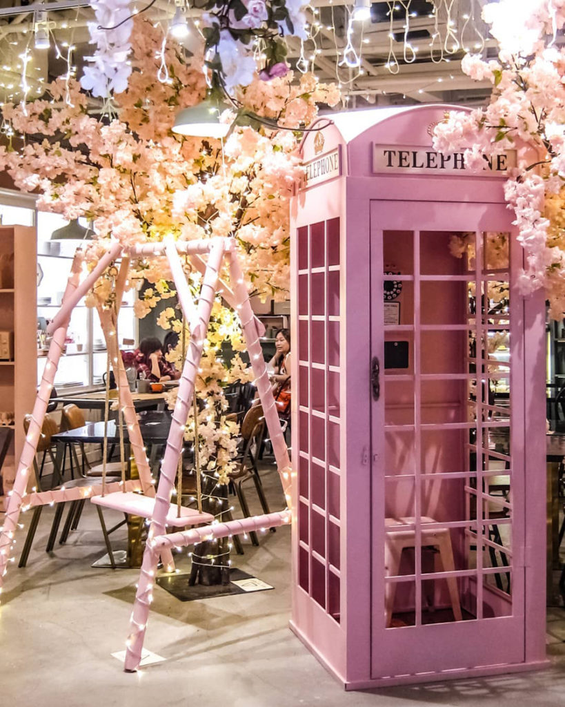 Orchard Road Café Has Sakura Trees & Pink Swings That Will Remind You ...