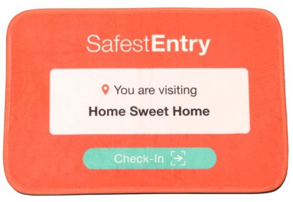This SafeEntry Doormat Welcomes Guests To Your Crib Safely, Reminds ...