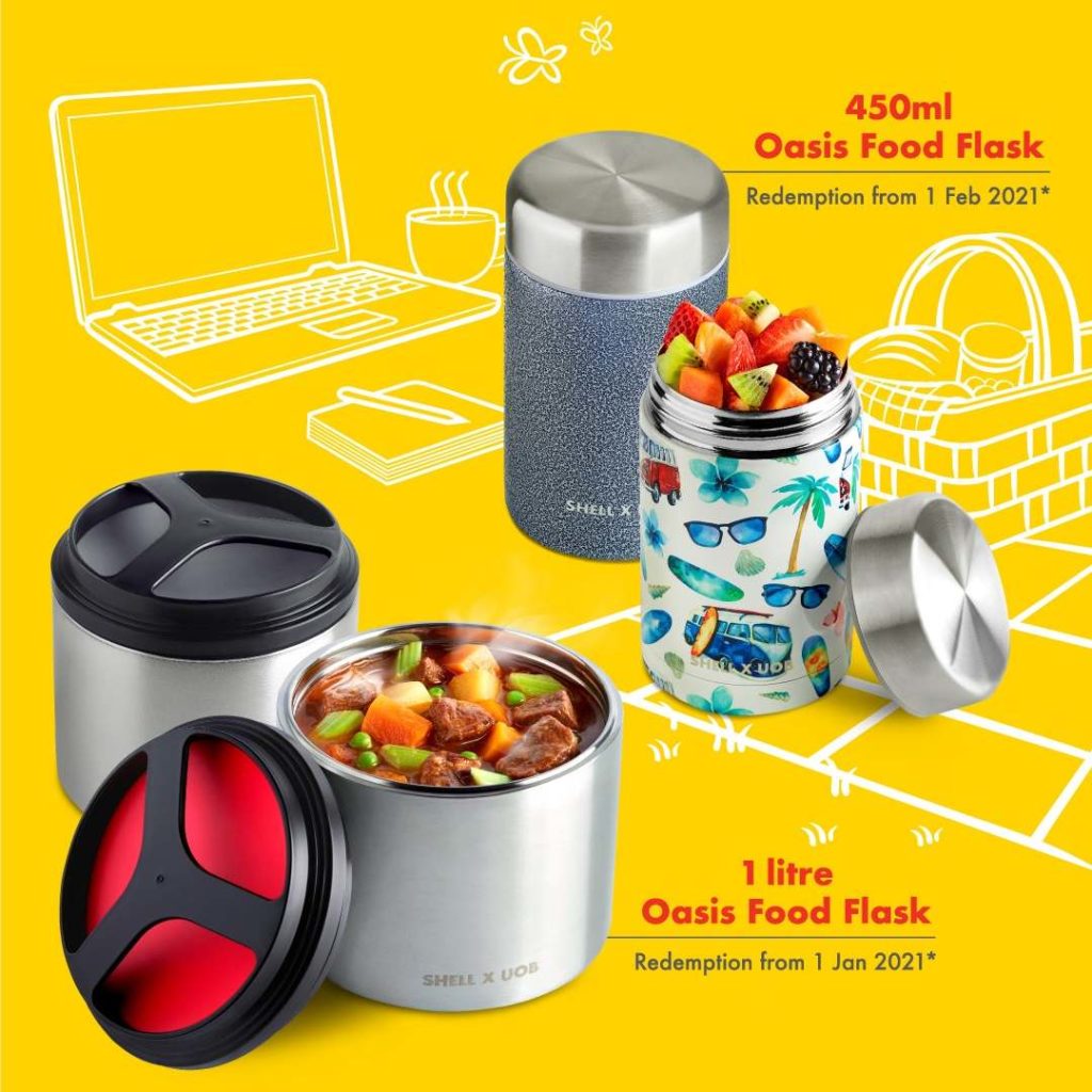 Shell Has 1L & 450ML Thermal Flasks For UOB Cardmembers, So You Can ...