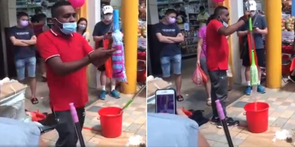 Indian Man Sells 'Magical' Mops In S'pore, Stuns Customers With ...
