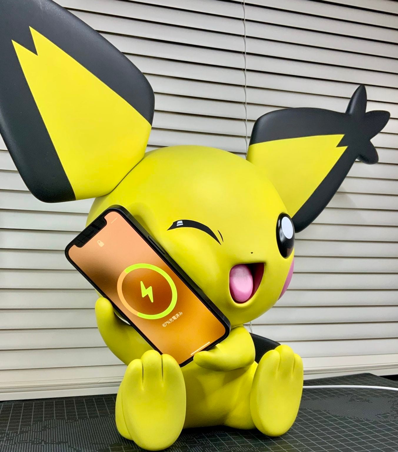 Pichu Figurine Charges Your Phone With Its Cheek, Lets Chu Put Pokémon ...