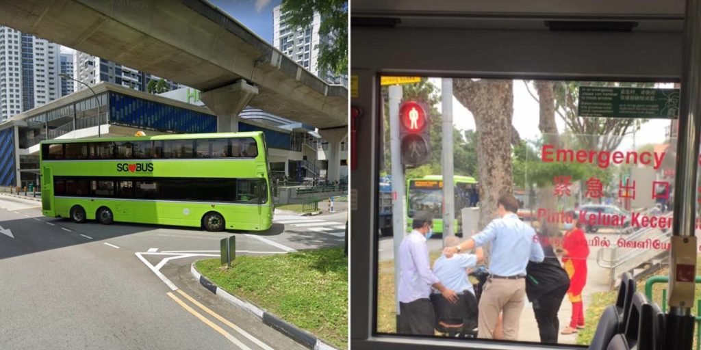 Elderly Man Falls Off PMA At Bukit Batok, Bus Driver & Passengers Stop ...
