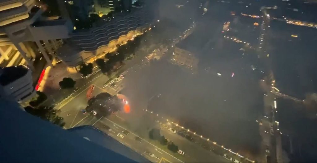 Car Bursts Into Flames At Beach Road Junction, SCDF Says Engine ...