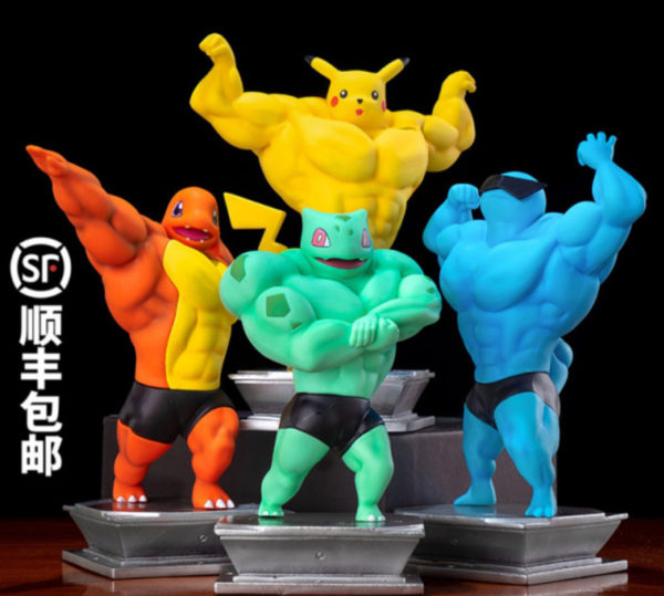 Buff Pokémon Figurines Show How Gen 1 Starters Would Look Like After ...