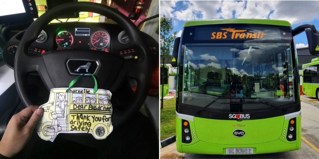 SBS Bus Captain Gets Drawing From Little Girl Thanking Him For Driving ...