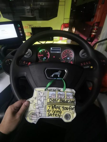 SBS Bus Captain Gets Drawing From Little Girl Thanking Him For Driving ...