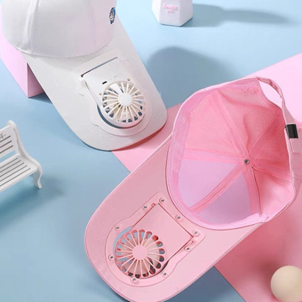 This Cap Comes With A Fan So You Can Stay & Look Cool Even On ...