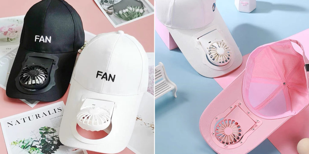 This Cap Comes With A Fan So You Can Stay & Look Cool Even On ...