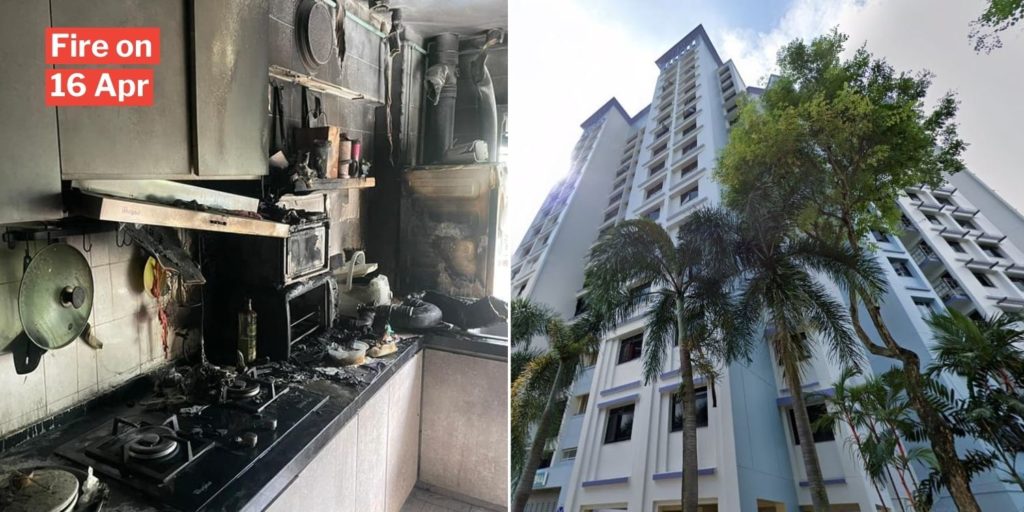 Sengkang Flat Catches Fire In The Middle Of The Night, 1 Resident Sent ...