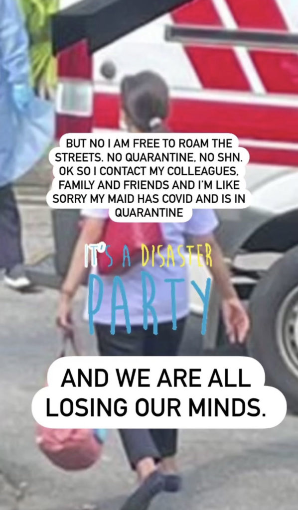 Jade Rasif Claims Helper Tested Covid-19 Positive After SHN, MOM Says ...